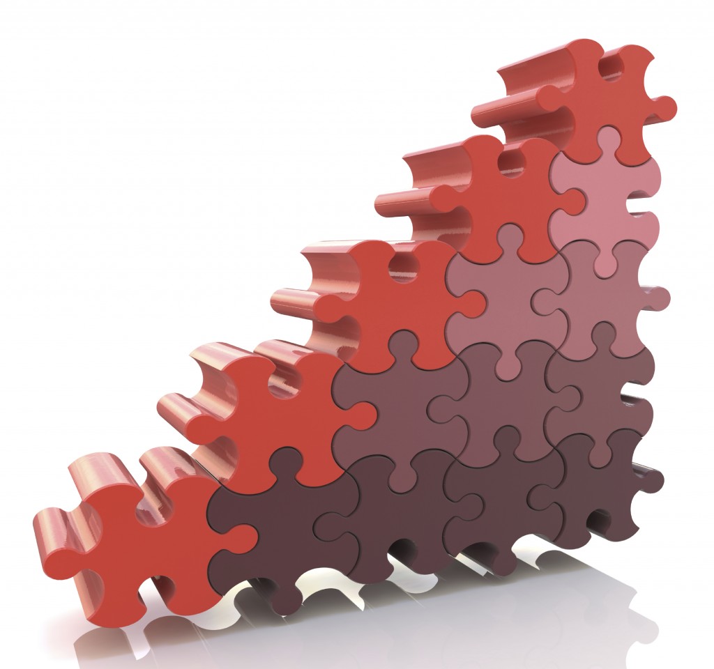 puzzle success financial bar chart graph – Leadership Academy